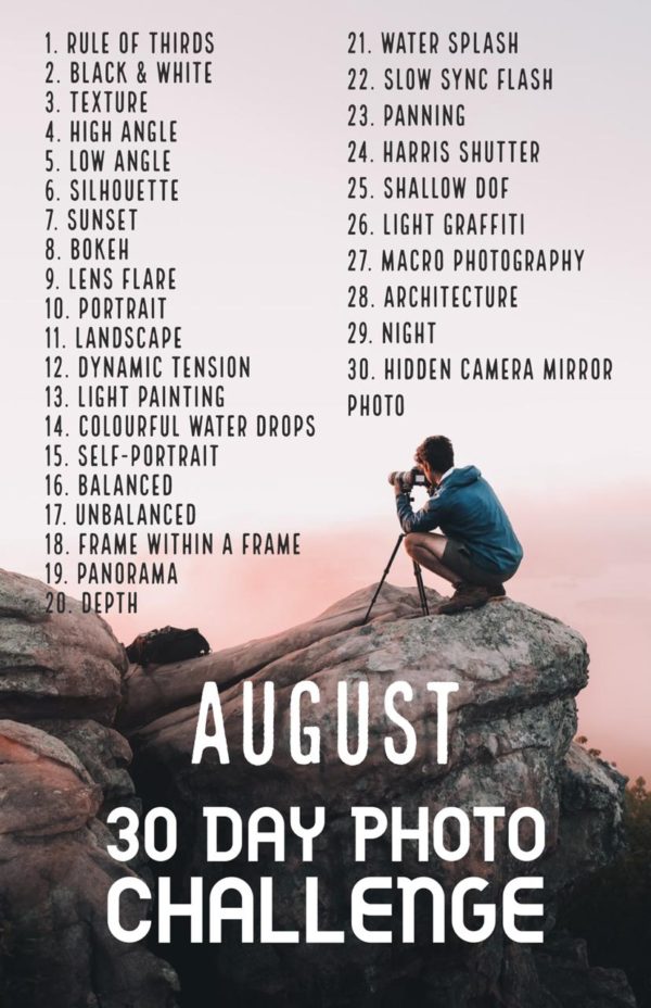 30 Day Photography challenge at Home: Day 1 to 10